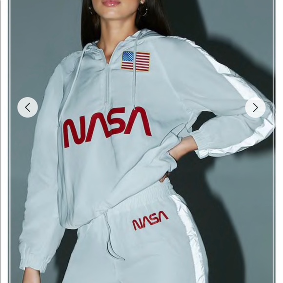 Forever 21 | Jackets & Coats | Nasa Reflective Hooded Anorak | Poshmark